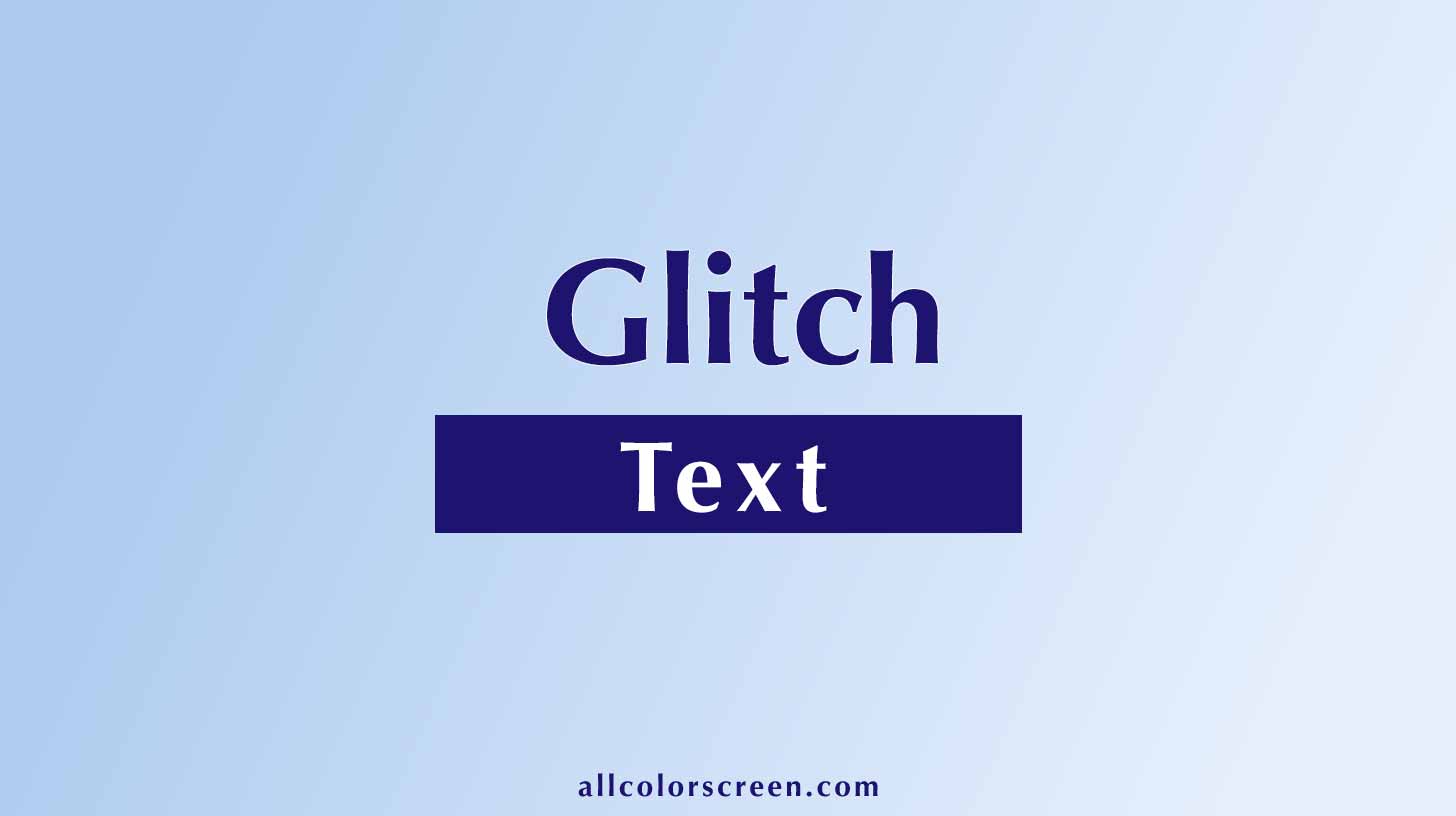 Glitch Text Generator: Create Unique Text