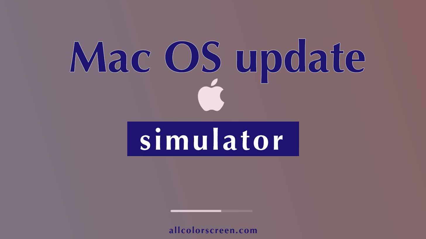 Fake Update Simulator - Apple Mac OS